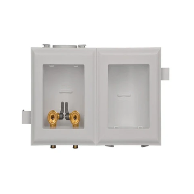 MultiBox Two-Box Washing Machine Outlet Box System With Qtr Turn Valve ...