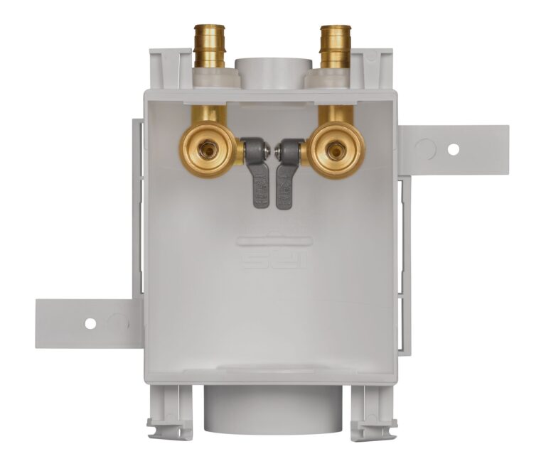 1/2″ WIRSBO Conn Plastic Washing Machine Multibox Single Box W/Qtr Turn ...