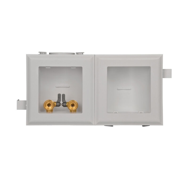 MultiBox Two-Box Washing Machine Outlet Box System With Qtr Turn Valve ...